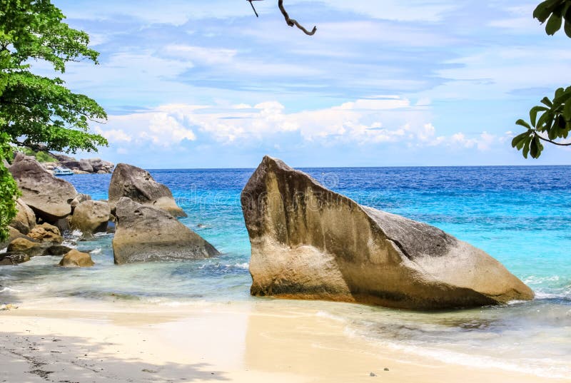 The Rocks And Hills Near Phuket. Beaches Of Thailand. Stock Photo ...