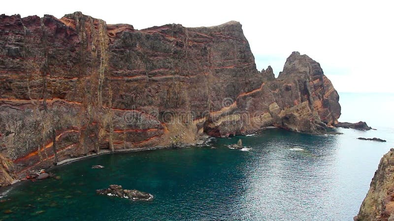 Rocks on the Island of Madeira Stock Video - Video of water, seascape ...