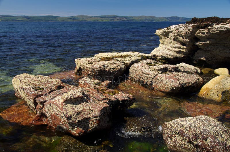 Rocks on the Isle of Arran (Scotland) Stock Image - Image of rambling ...