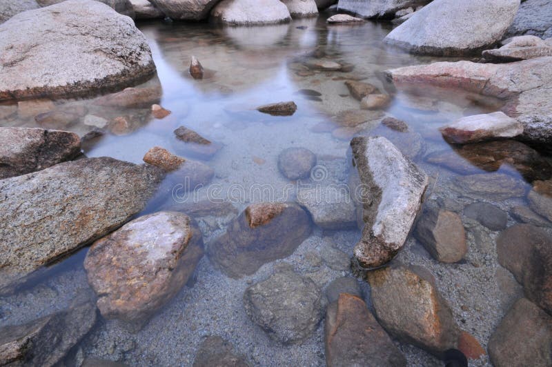 Rocks by a lake stock photo. Image of reflection, stream - 10706308