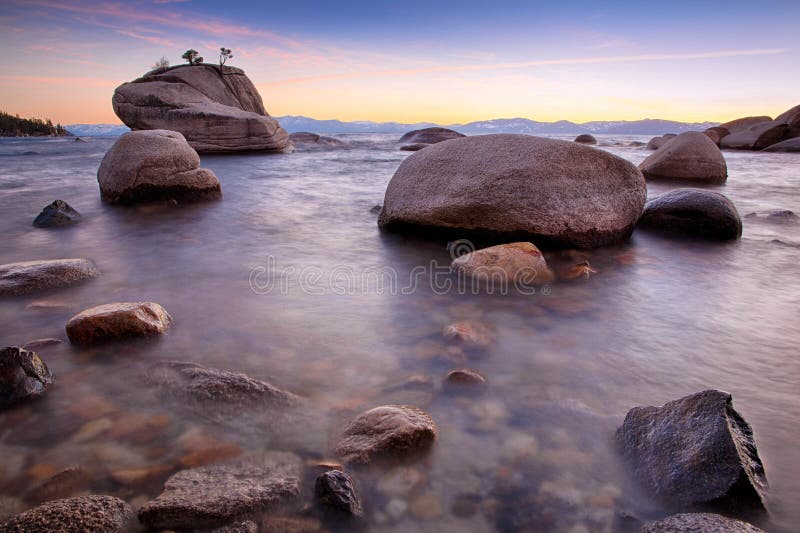Rocks in Lake Tahoe stock image. Image of white, colors - 39023055