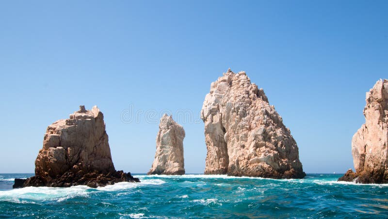 The Rocks at Lands End at Cabo San Lucas Baja Mexico Stock Photo ...