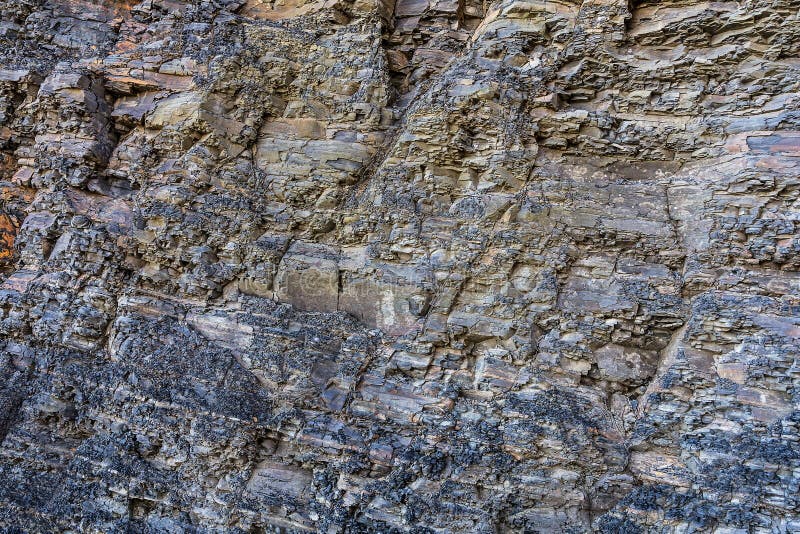 Rocks with a Layered Structure. Stock Image - Image of design, layer ...