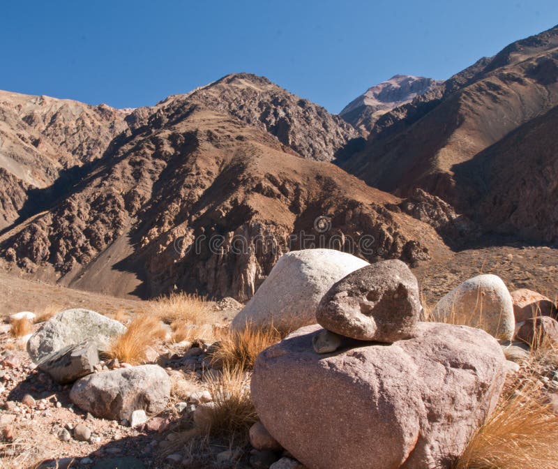 Rocks in Los Andes Mountains Stock Photo - Image of mountains ...