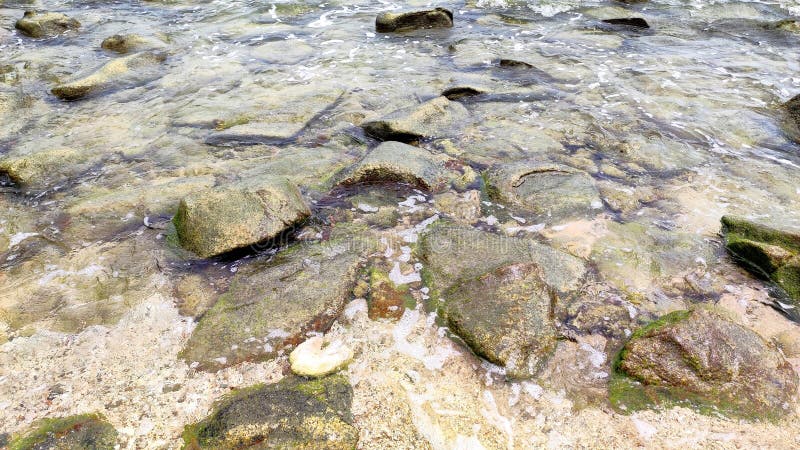 The Rocks Make the Water Look Clear Stock Photo - Image of geology ...
