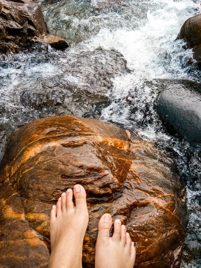 Rocks in the Middle of Clear River Water Stock Photo - Image of clear ...