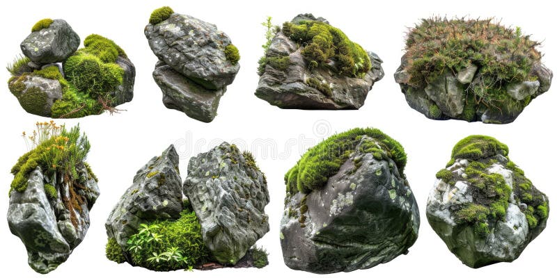 Rocks with Moss stock photo. Image of botanical, nature - 383647806