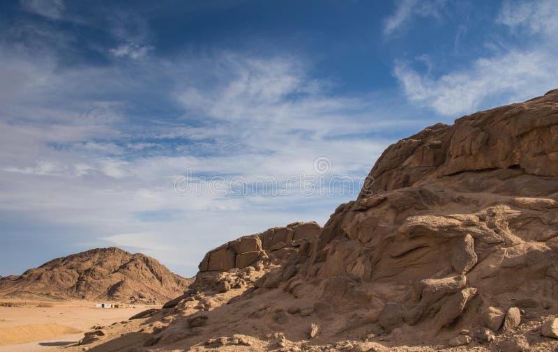 Rocks and Mountains in the Desert, Egypt Stock Photo - Image of scenic ...