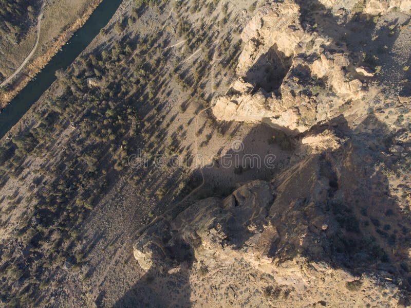 Rocks and Mountains, Desert. Top View, Texture Stock Image - Image of ...