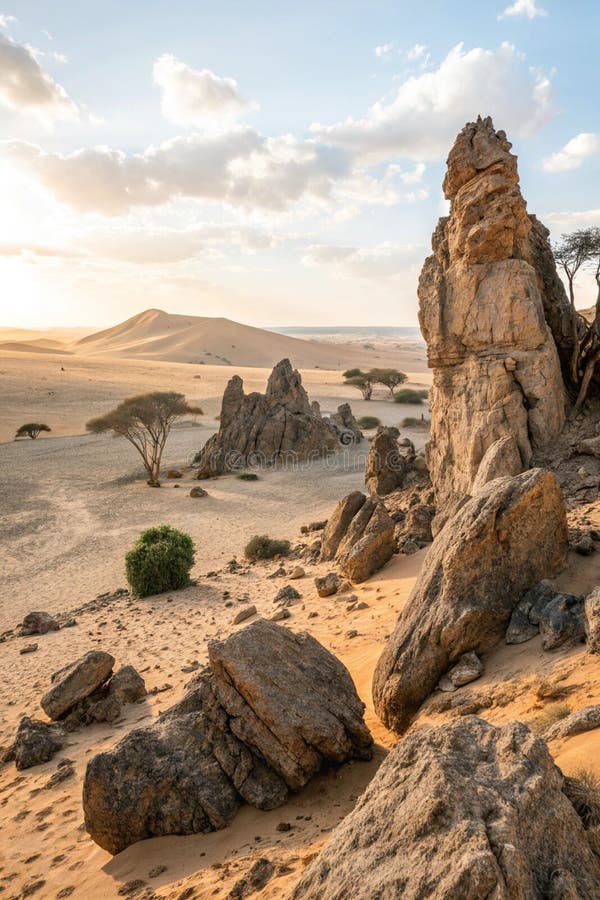 Rocks of Namib Desert Namibia Stock Illustration - Illustration of arid ...