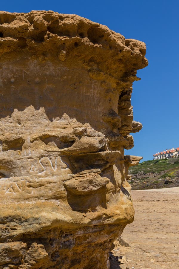 Rocks Nature Form after Erosion on Coastline Stock Image - Image of ...