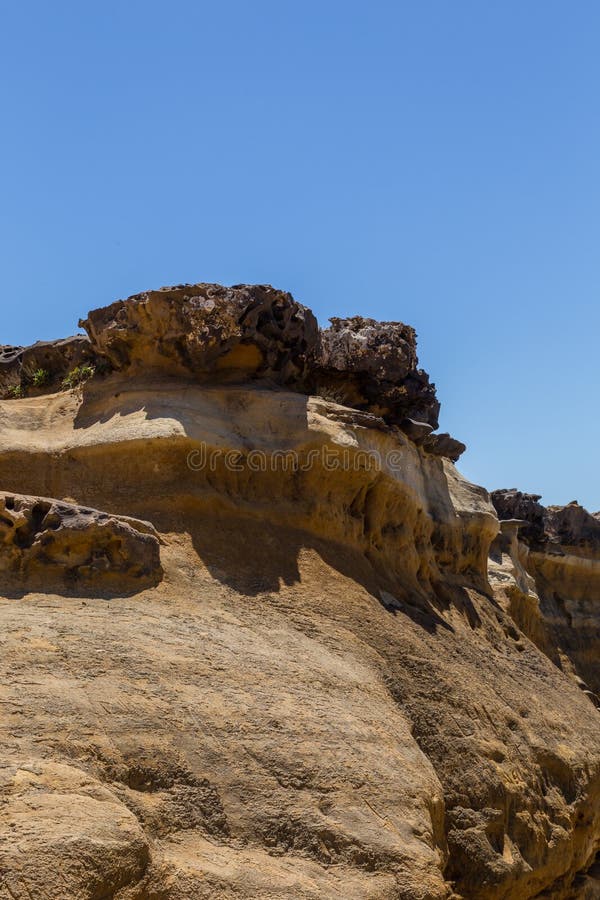 Rocks Nature Form after Erosion on Coastline Stock Photo - Image of ...