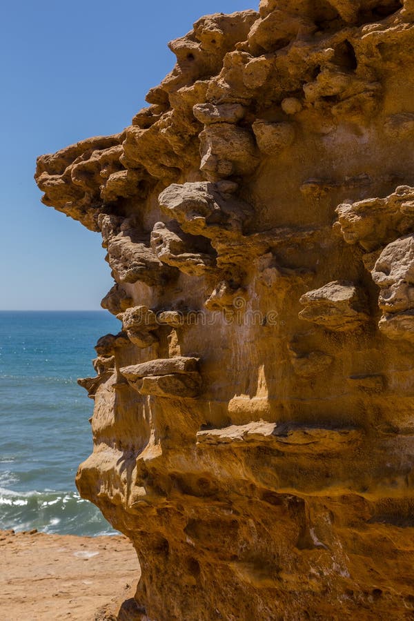 Rocks Nature Form after Erosion on Coastline Stock Image - Image of ...