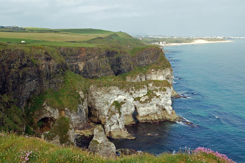 Rocks of North Irish coast stock image. Image of rocks - 31926459
