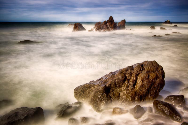 Rocks in Ocean stock photo. Image of nature, water, landscape - 37358092
