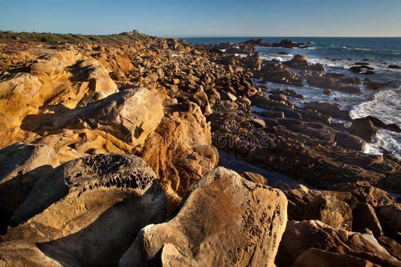 Rocks and Ocean stock image. Image of sunsets, california - 38840213