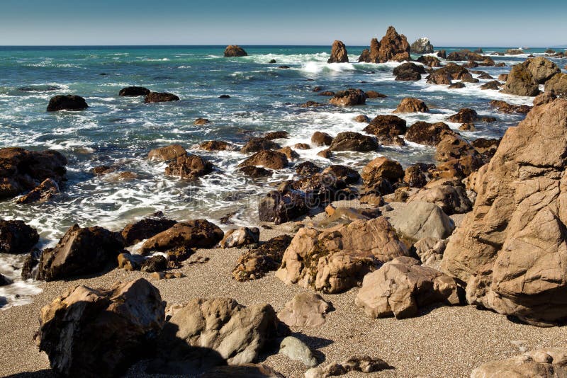 Rocks and Ocean stock image. Image of rocks, ocean, sunsets - 38739027