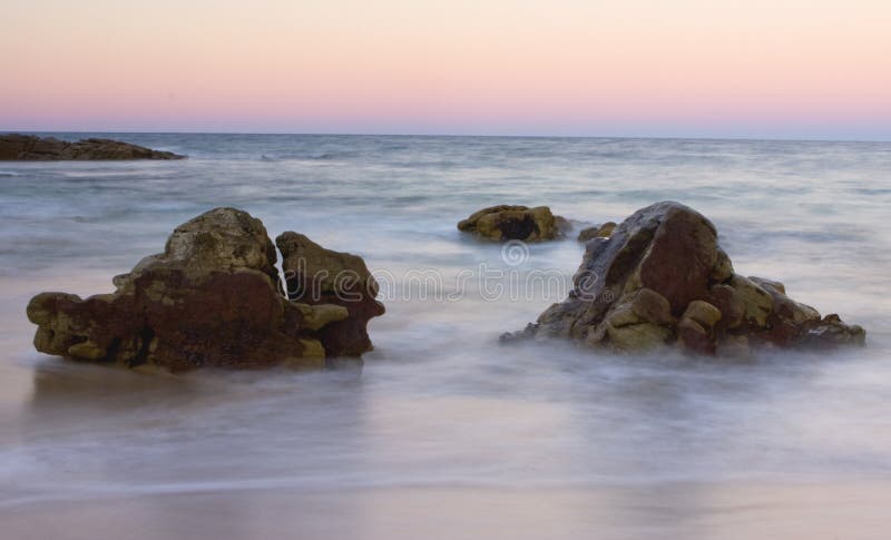 Rocks by ocean shoreline stock image. Image of outdoor - 7431517