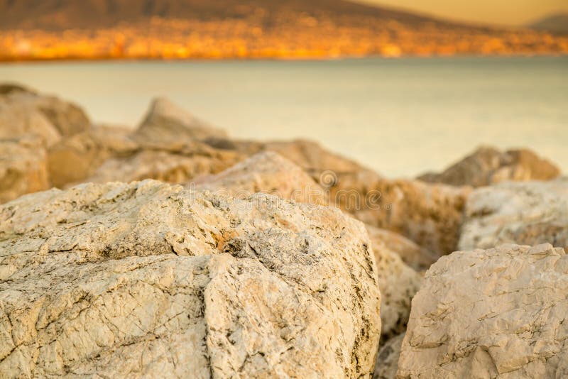 Rocks on bay stock photo. Image of italy, view, waters - 168448786