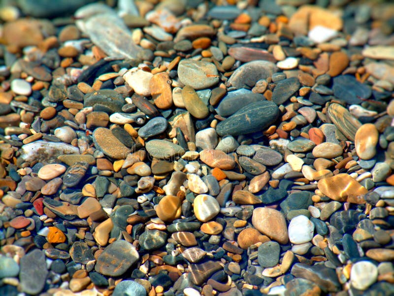 Rocks and Pebble Abstract in Rock Pool Stock Image - Image of stone ...