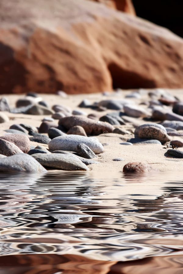 Rocks and Pebbles on the Beach Stock Photo - Image of beach, gypsum ...
