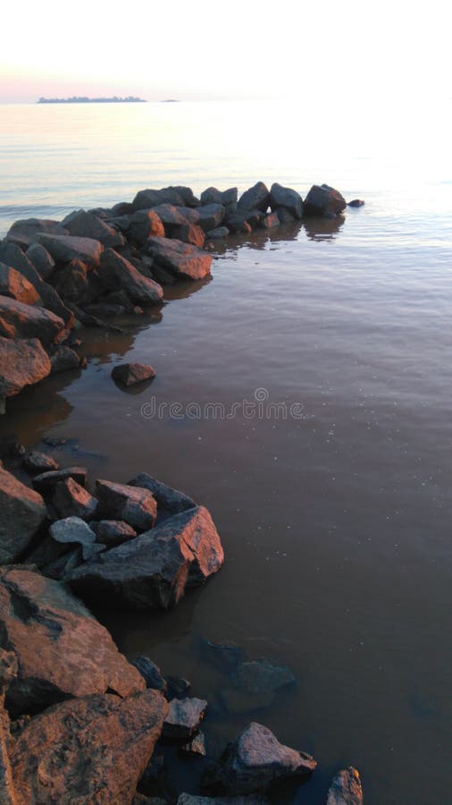 Rocks Perspective Cute Random Beach Stock Image - Image of cute, river ...