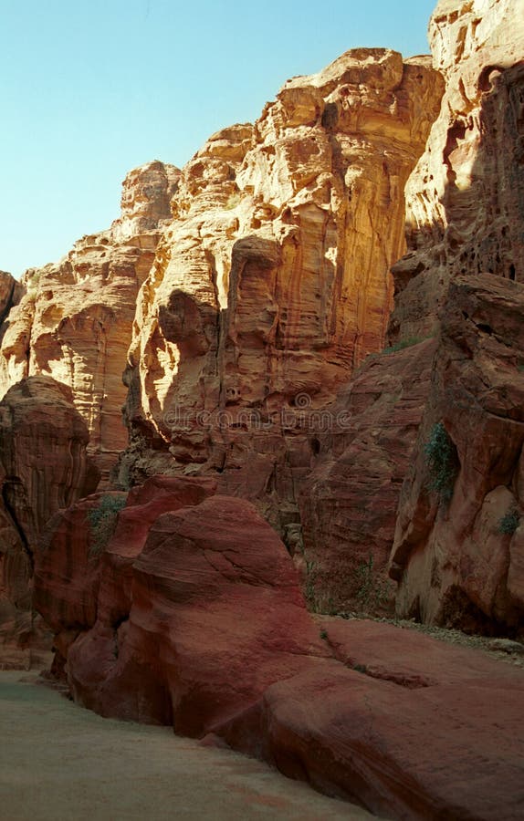 Rocks, Petra, Jordan stock photo. Image of hiking, fauna - 87911060