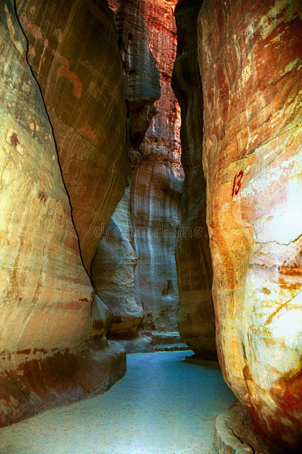 Rocks, Petra, Jordan stock image. Image of hiking, mountain - 87913087