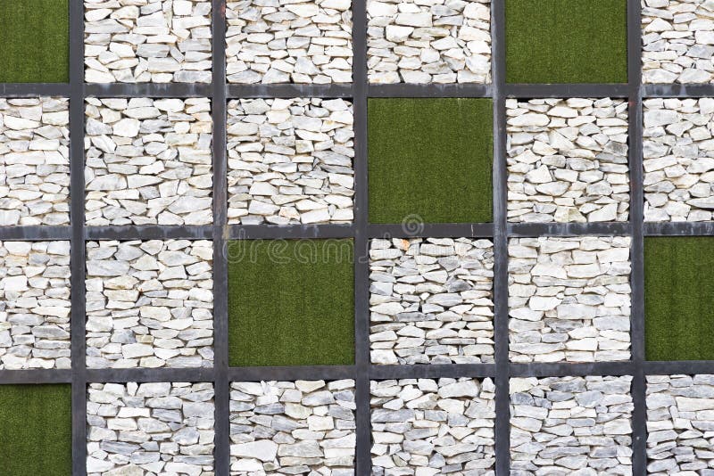 Rocks and Plants in Square. Stock Photo - Image of block, construction ...