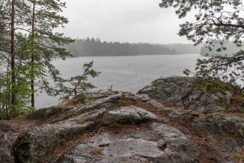 Rocks and Rain stock photo. Image of rain, arizona, rocks - 70849090