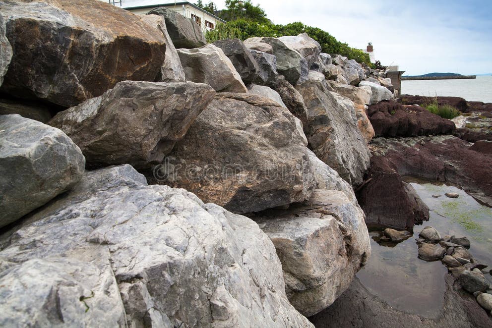 Rocks stock photo. Image of grass, beauty, river, bank - 97227064