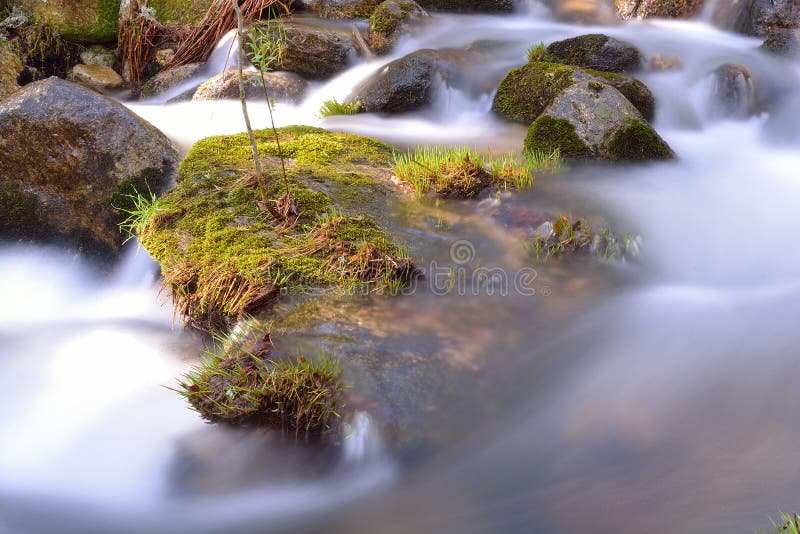 Rocks in a River, Rascafria, Madrid Stock Image - Image of relaxation ...