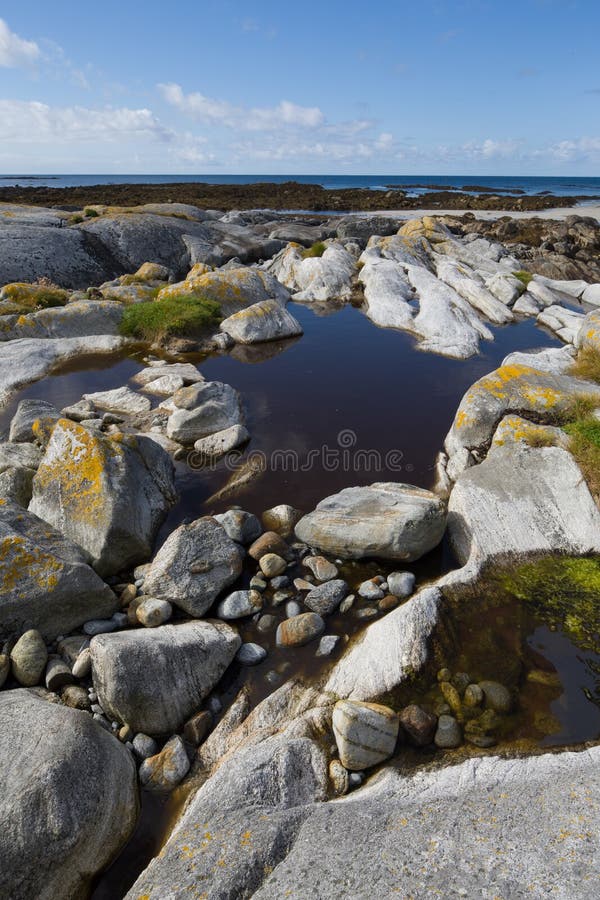 Rocks and Rock Pools in South Uist Stock Image - Image of scenery ...