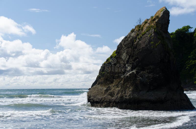 Rocks at Ruby beach stock photo. Image of beach, beachgoers - 187212376