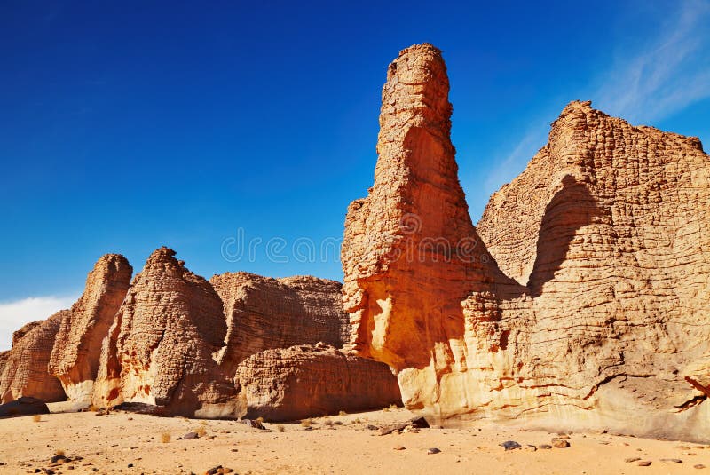 Rocks of Sahara Desert stock image. Image of desert, mountains - 20154757