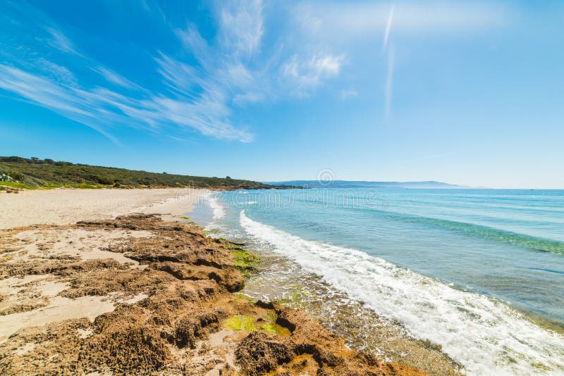 Rocks and Sand in Le Bombarde Beach Stock Photo - Image of travel ...