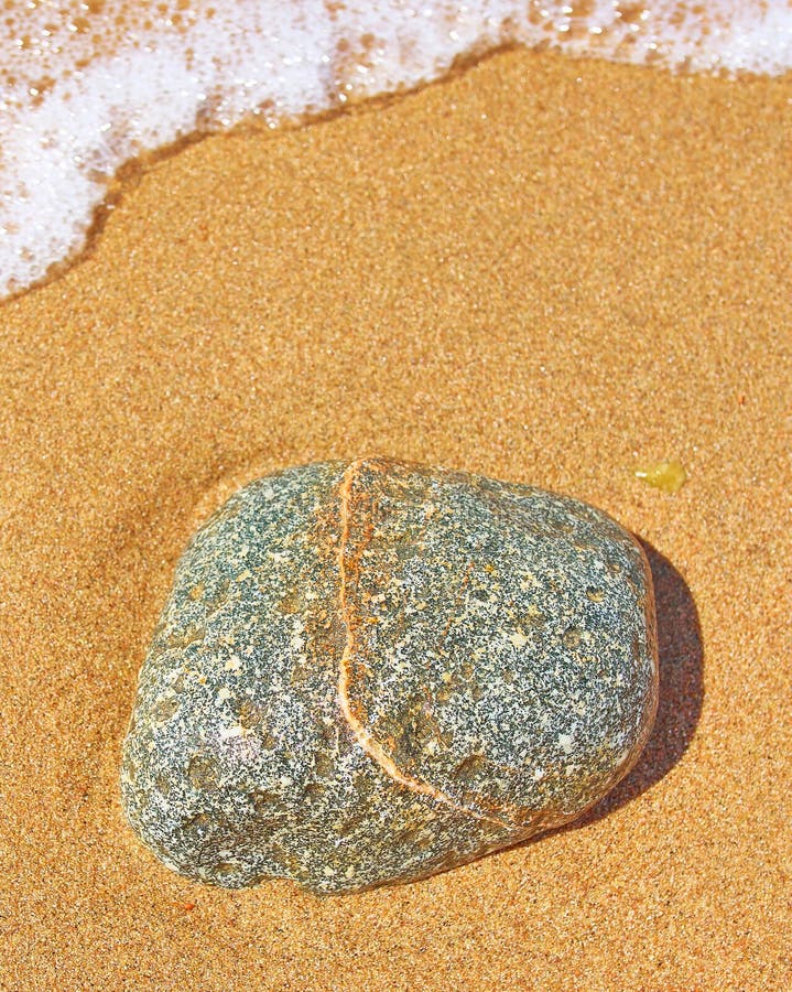 Rocks on the sand. stock photo. Image of mineral, sand - 132045706
