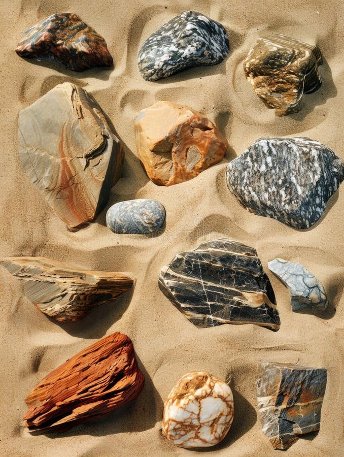 Rocks on Sandy Surface stock photo. Image of desert - 375707414