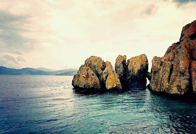 Rocks on the sea stock photo. Image of rocks, rock, nature - 82580404