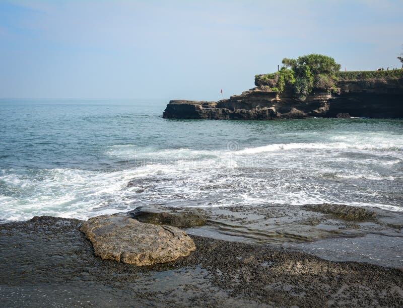 Rocks and the Sea in Bali, Indonesia Stock Image - Image of lake ...