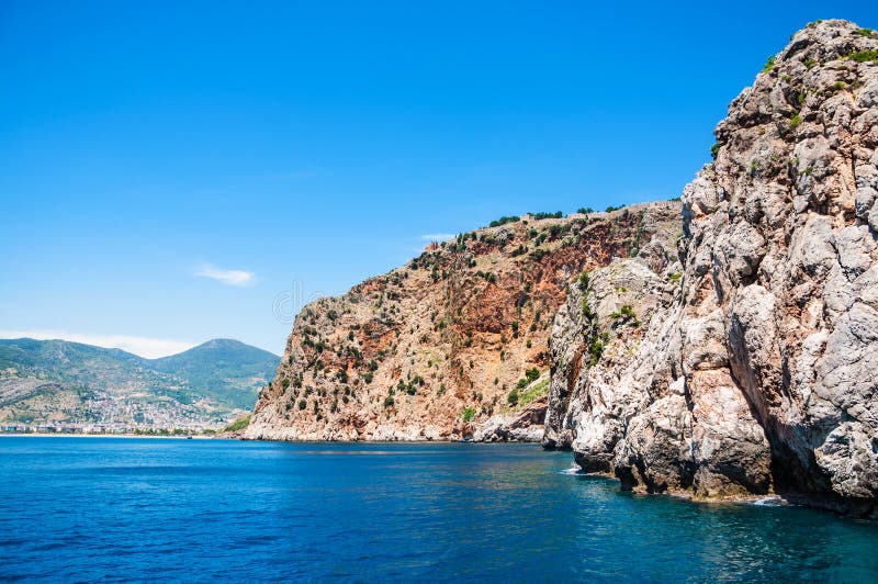 Sea Beach in Alanya, Turkey Stock Photo - Image of gulf, rest: 49271284