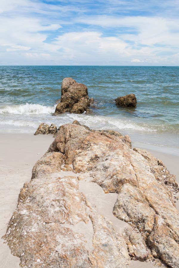Rocks in the sea stock image. Image of stones, seascape - 80874925
