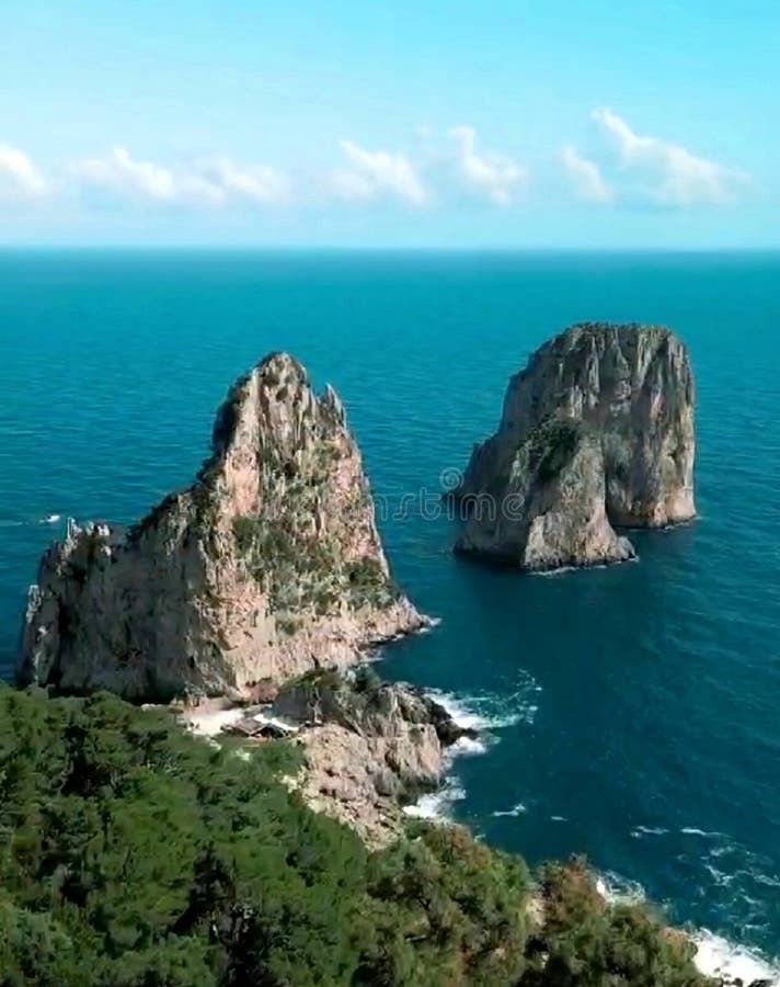 2 Rocks in the Sea . Majorca . Spain Stock Image - Image of ...