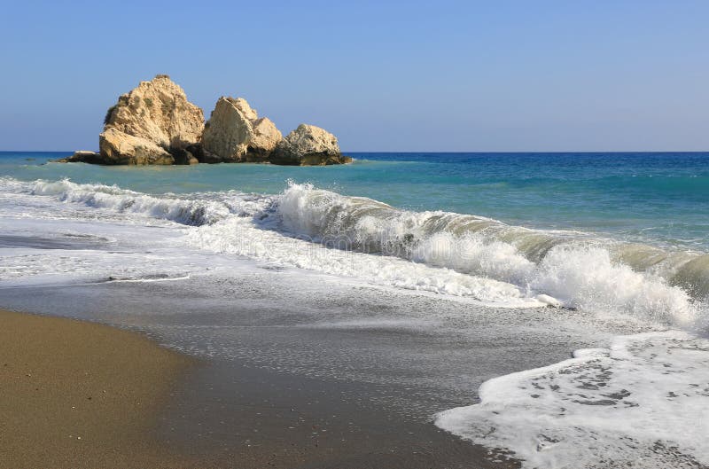 Rocks in sea and seashore stock image. Image of coast - 110363299