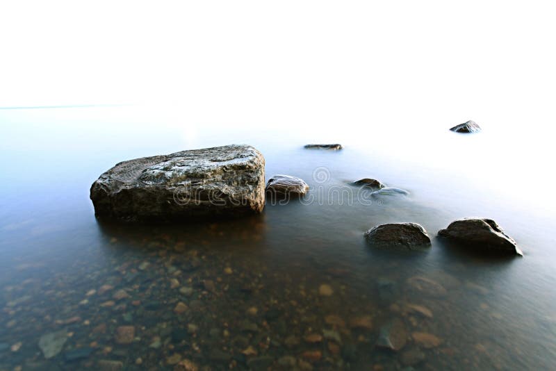 Shore of Blue Baltic Sea, Rocks, Green Grass, Island Suomenlinna ...