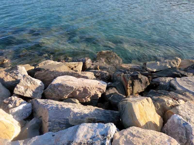 Rocks in the sea stock photo. Image of seashore, water - 53442308
