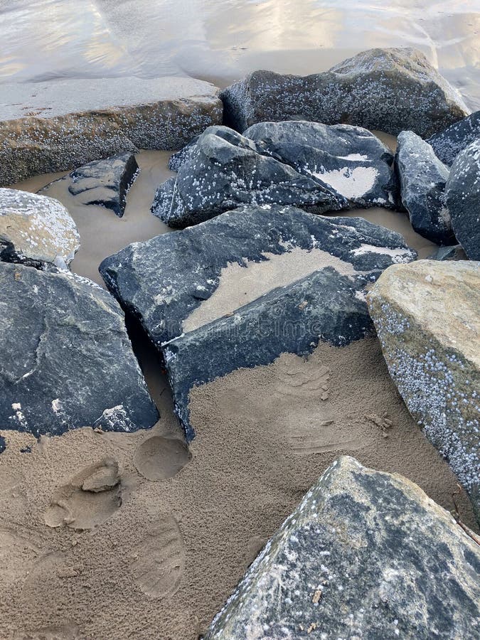 Rocks at seabed stock photo. Image of view, season, sands - 199176470