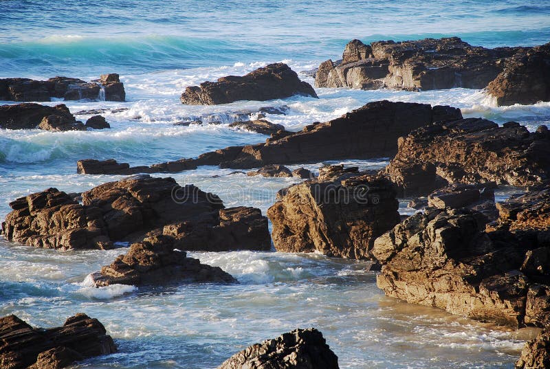 Rocks on the Seashore on the Beach Stock Photo - Image of marine, clear ...