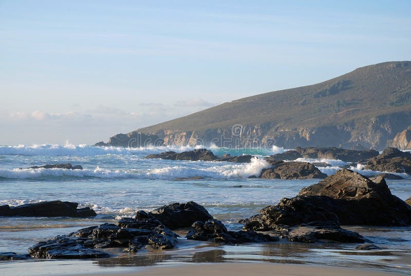 Rocks on the Seashore on the Beach Stock Photo - Image of beach, ocean ...