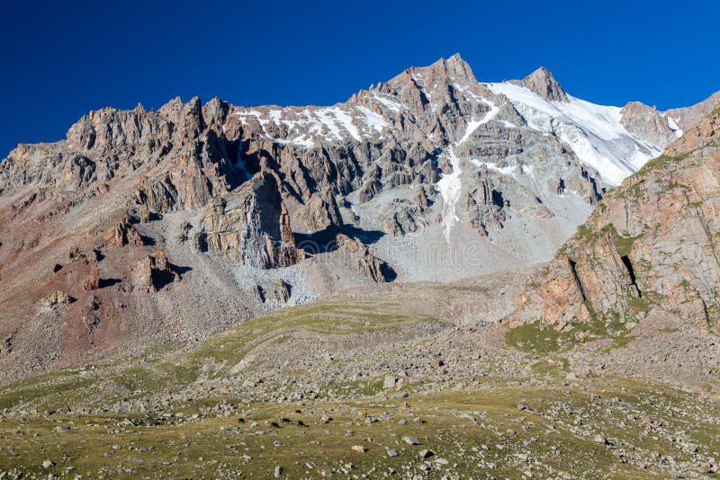 Panorama of Mountains Edges Stock Image - Image of landscape, mammal ...